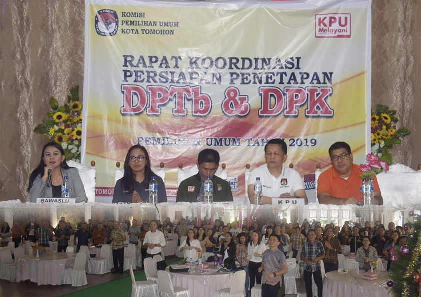 KPU KOTA-TOMOHON - Rapat Koordinasi Penyelenggaraan Penetapan DPTb dan ...